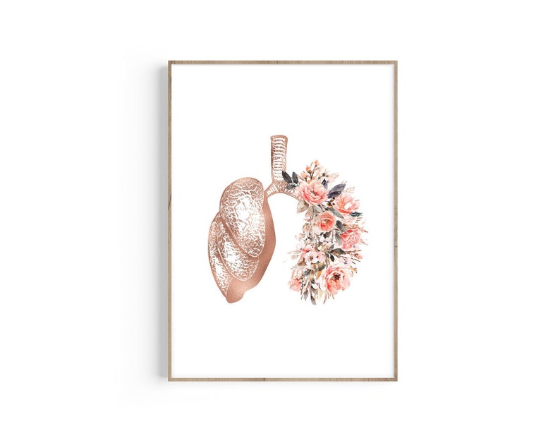 Lungs Art Human Anatomy Art Print Respiratory System - Etsy