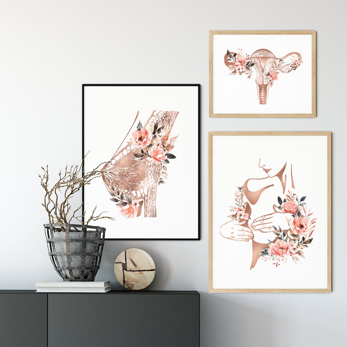 Uterus Anatomy Print Female Reproductive System Uterus Art | Etsy