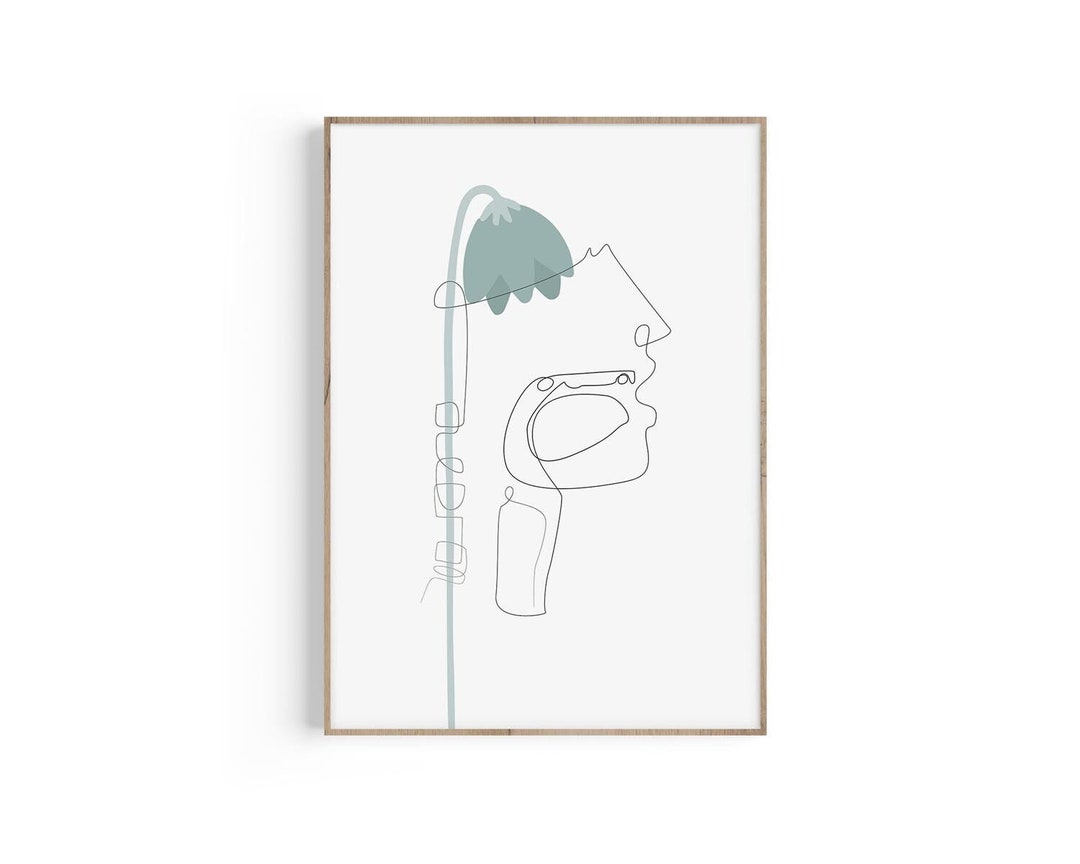 Speech Anatomy One Line Art Print: SLP/ENT Gift (digital Download) - Etsy