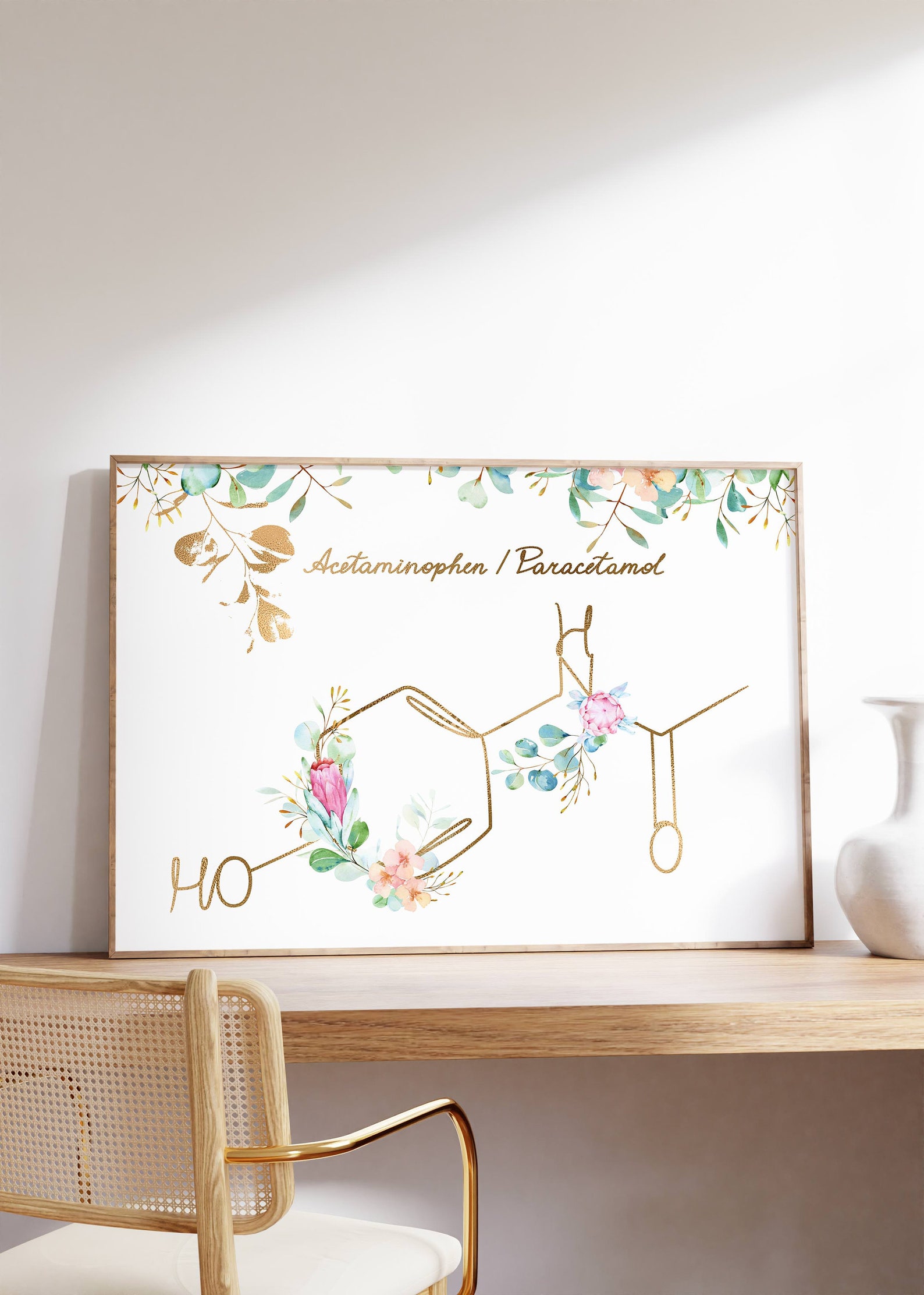 Acetaminophen Paracetamol Molecule One Line Art Nurse Gift - Etsy Canada