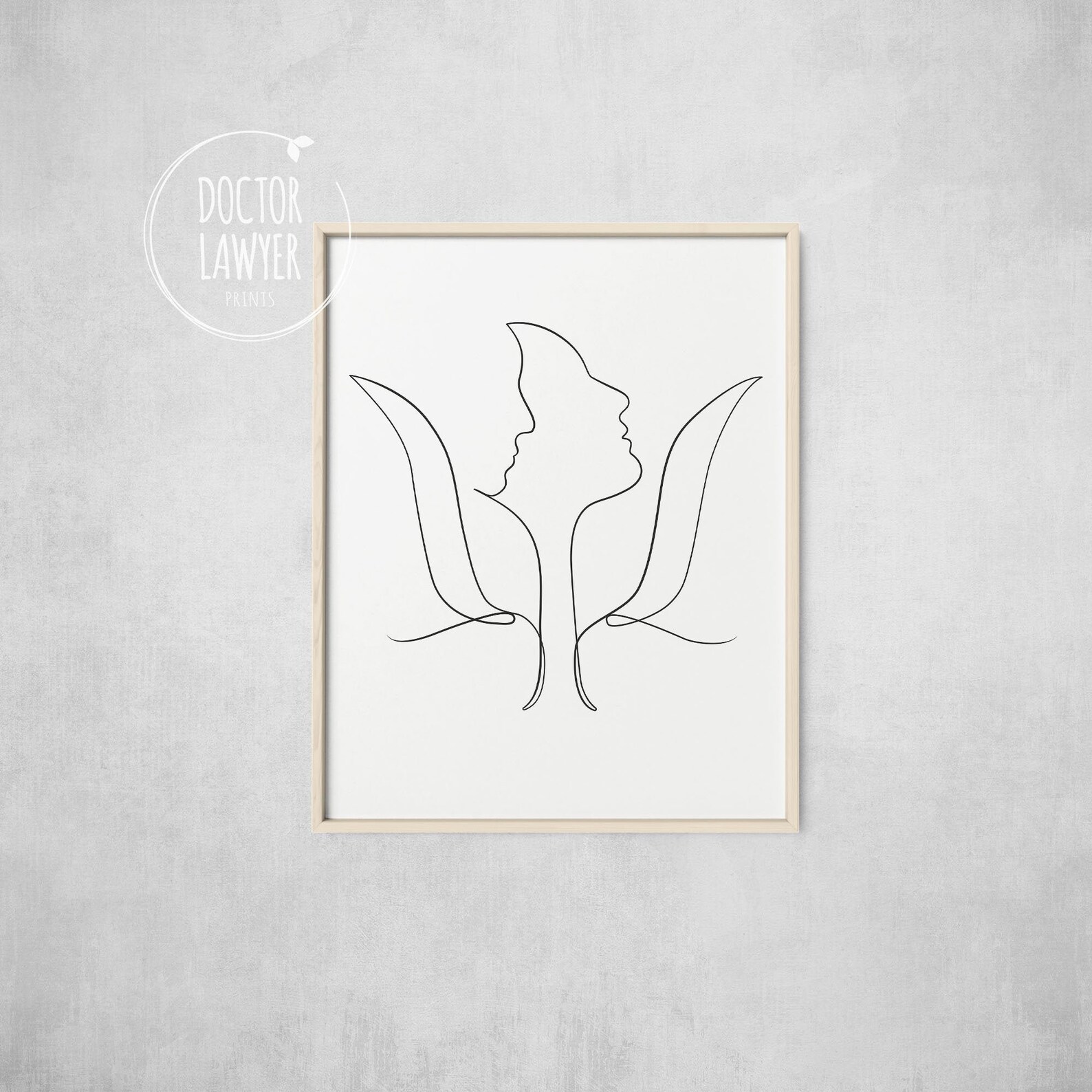 PSI One Line Art Print Psychology Art Psychology Symbol | Etsy