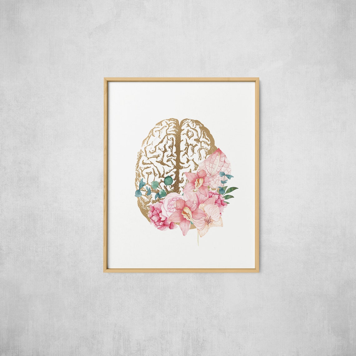 Brain Art Print Psychology Art Brain Anatomy Art Psychology | Etsy