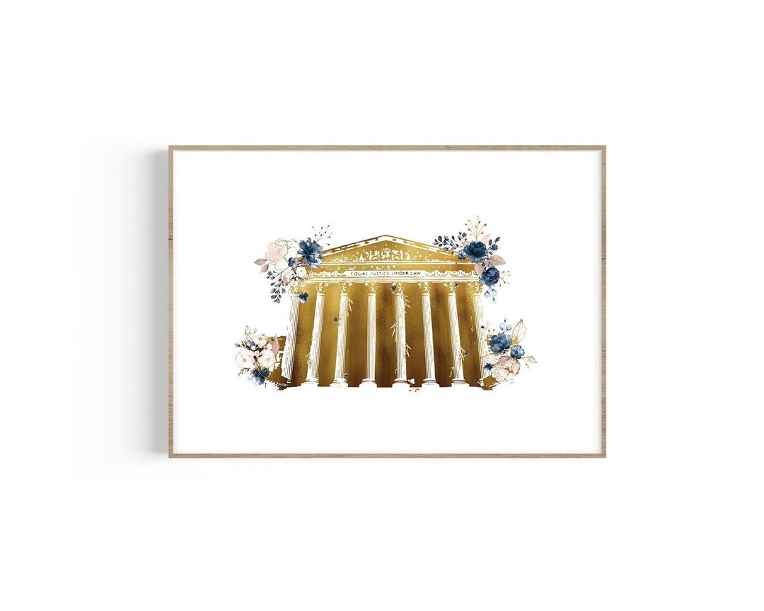 Courthouse, Judge, Lawyer Art Print, Law Wall Art, Attorney Print ...
