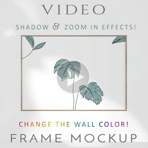Video Frame Mockup, Animated Mockup, Video Mockup, Single Wood Mockup ...