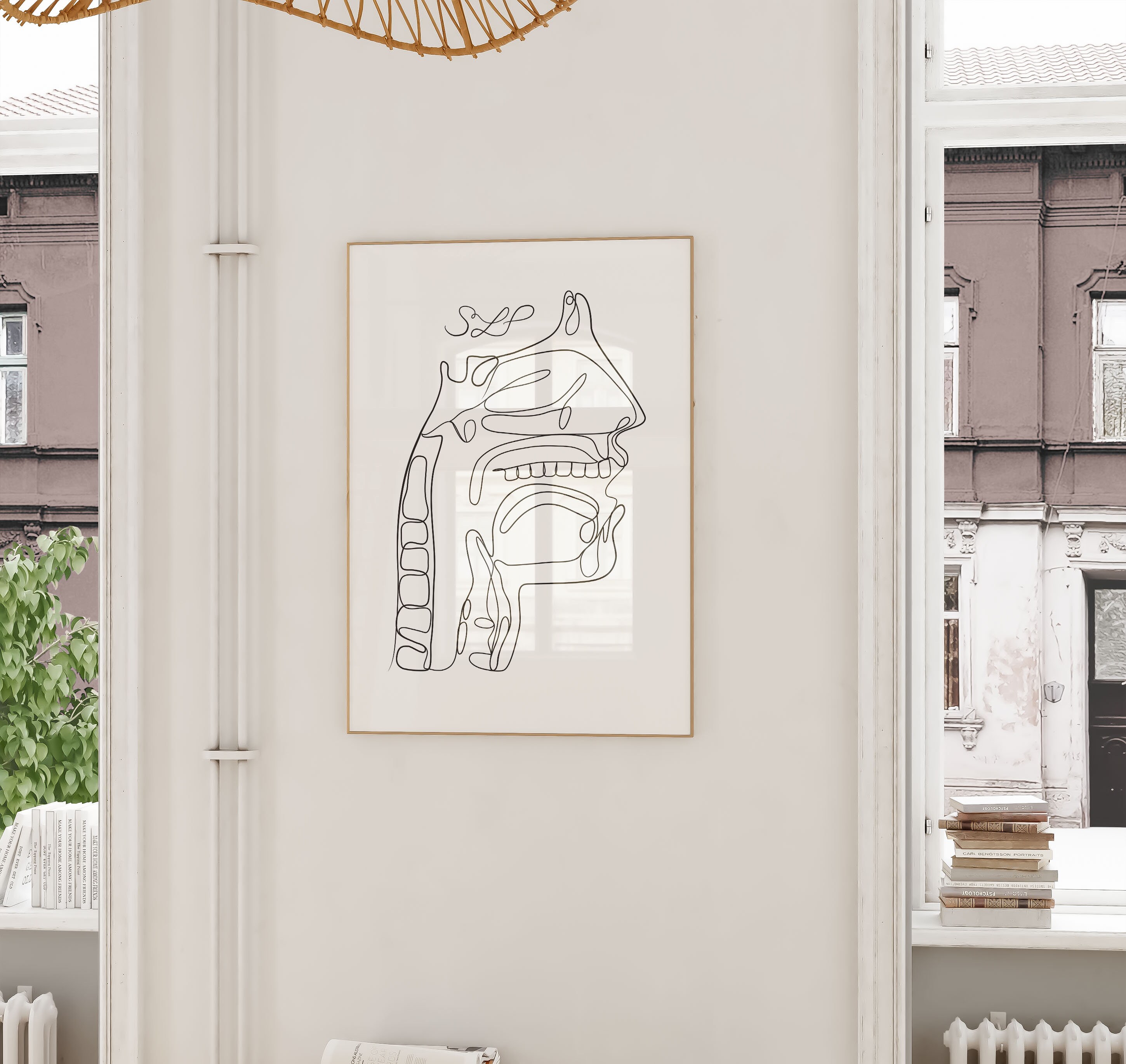Speech Anatomy One Line Art Print: SLP, ENT, Doctor Gift (digital ...