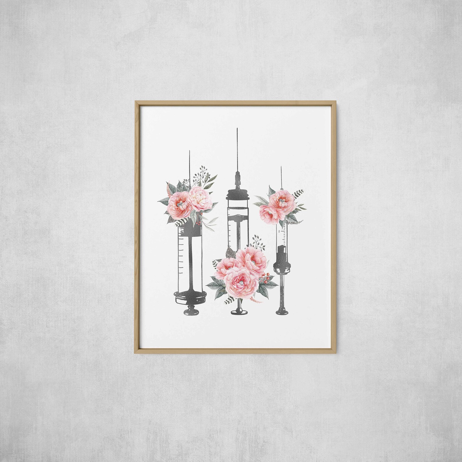 Syringes Print Medical Art Print Nurse Gift Doctor Gift - Etsy