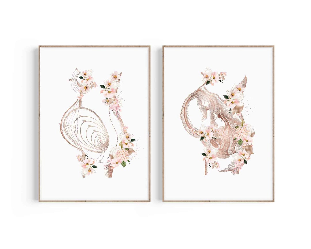 Pregnancy Art, Pregnancy Print, Baby Art, Gynecology Gift, Obstetrician ...