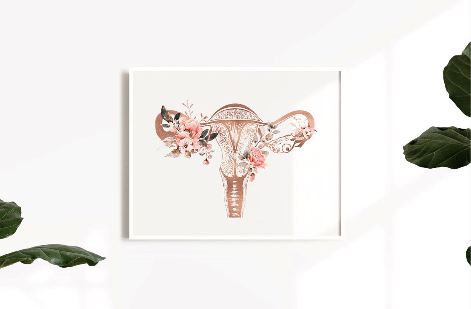 Uterus Anatomy Print Female Reproductive System Uterus Art | Etsy