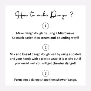 DIY Kit Green Tea Cha Dango Free Shipping 10 Skewers 30 Dumplings Mochi ...