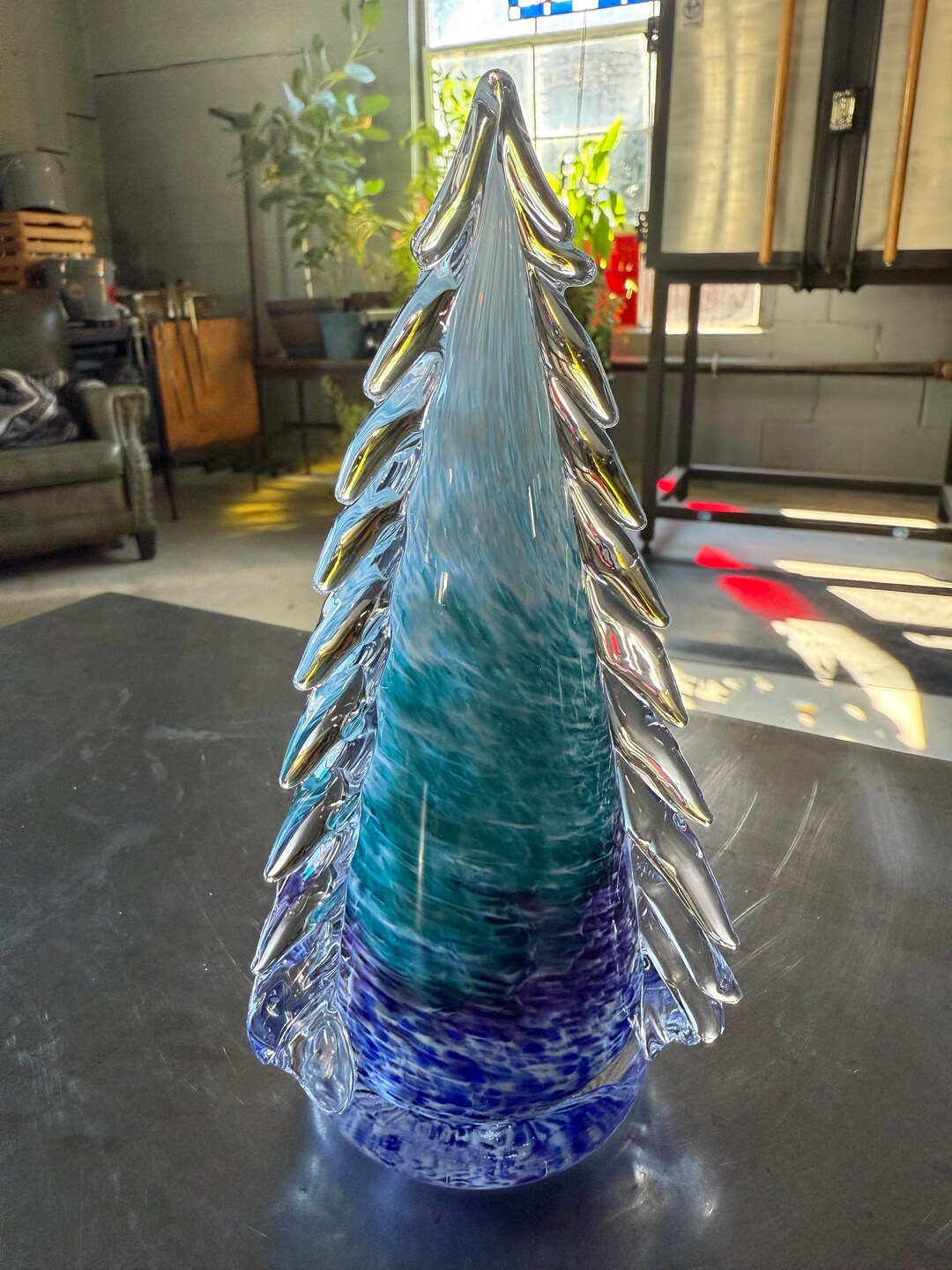 Solid Glass Christmas Tree: Custom Color Accent Piece - Etsy