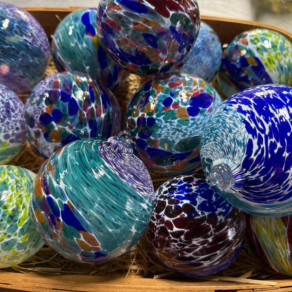 Decorative Glass Balls - Etsy
