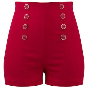 High Waist Pin Me up Shorts - Etsy