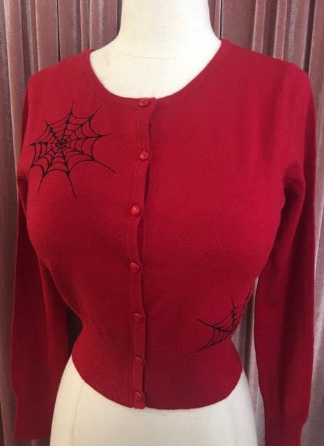 Ghoul Gal Spiderweb Cardigan - Etsy