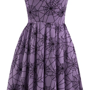 Spiderweb Swing Dress With Pockets in Black - Etsy