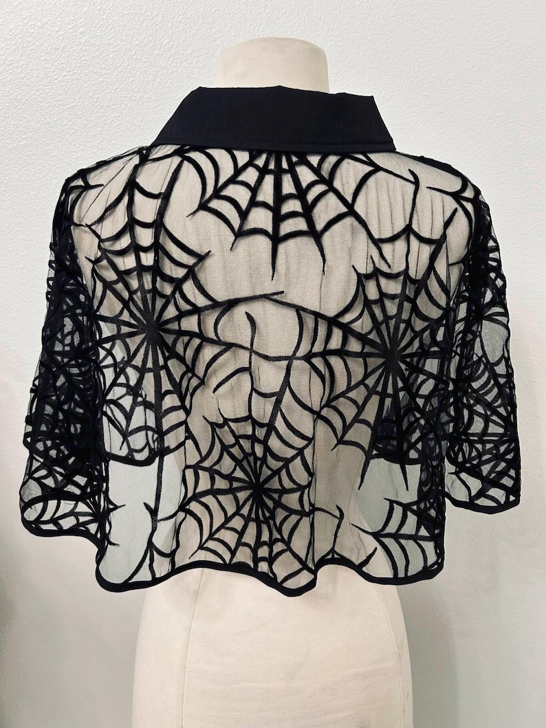 Spiderweb Cape in Black - Etsy