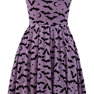 Spooky Bat Mesh Dress in Purple and Black - Etsy