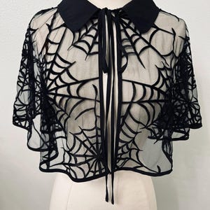 Spiderweb Cape in Black - Etsy