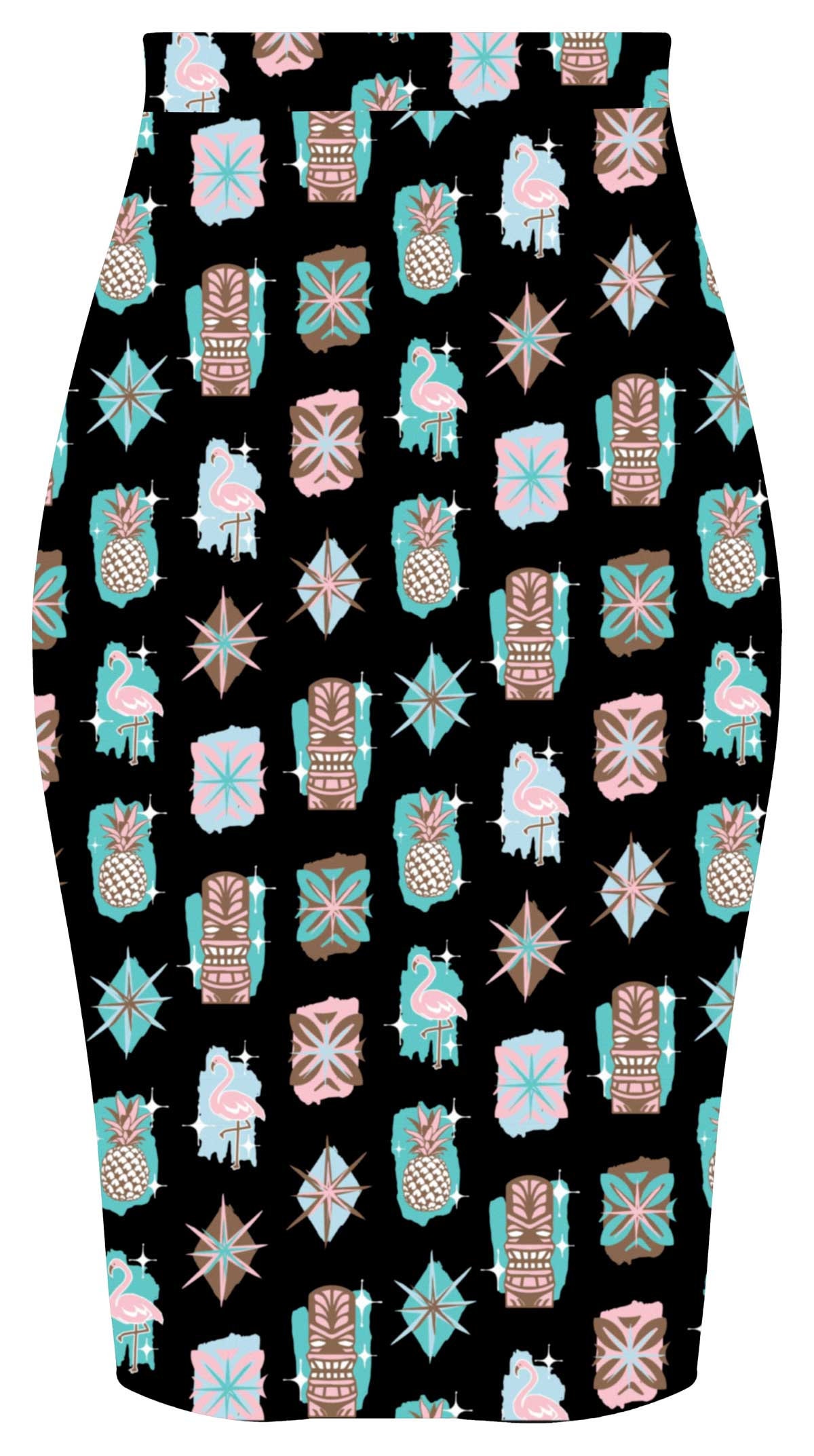 Retro Inspired Atomic Tiki Pencil Skirt - Etsy
