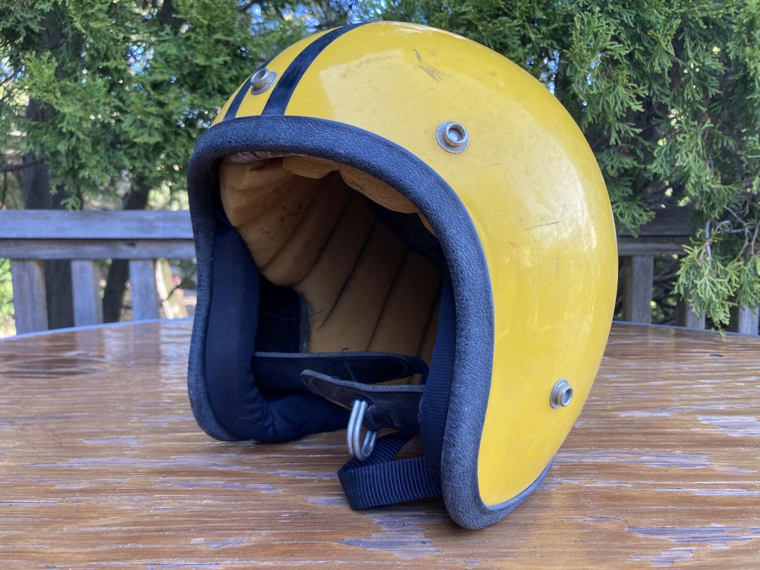 Vintage ASC FURY 300 Striped Helmet 60s 70s Small - Etsy