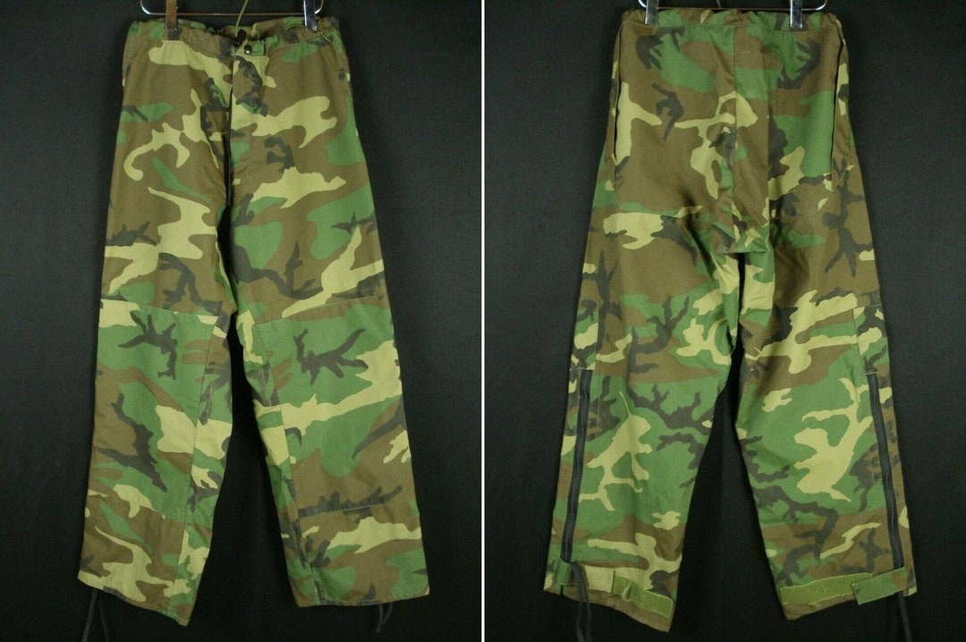 Size S ECWCS Gore-tex U.S. Army Cold Weather Camouflage Pants Trousers ...