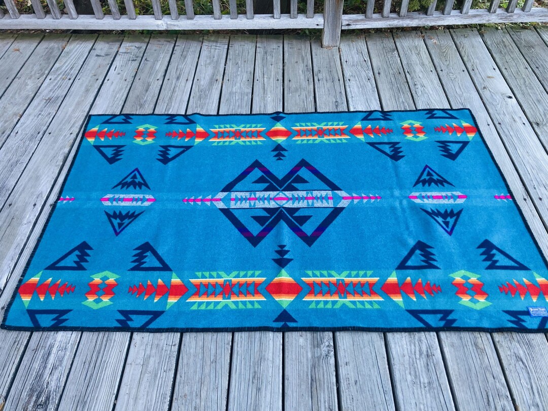 41 X 65 Pendleton Beaver State Robes And Shawls Wool Blanket Vintage