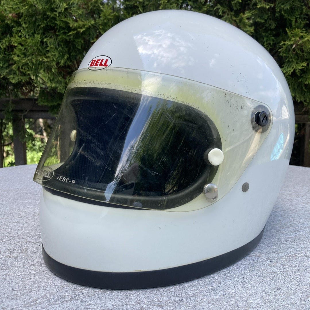 Vintage BELL STAR II 2 Motorcycle Fullface Helmet White 7 3/4 62cm - Etsy