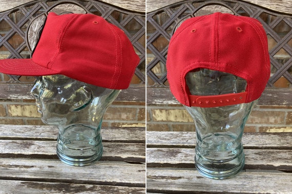 Safety Kleen Red Snap back Trucker Cap Hat Made in USA - Gem