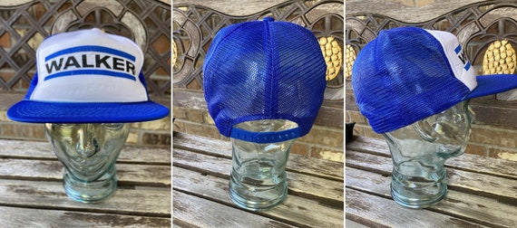 NOS 80s Walker Mufflers & Pipes Snap back Trucker Mes… - Gem