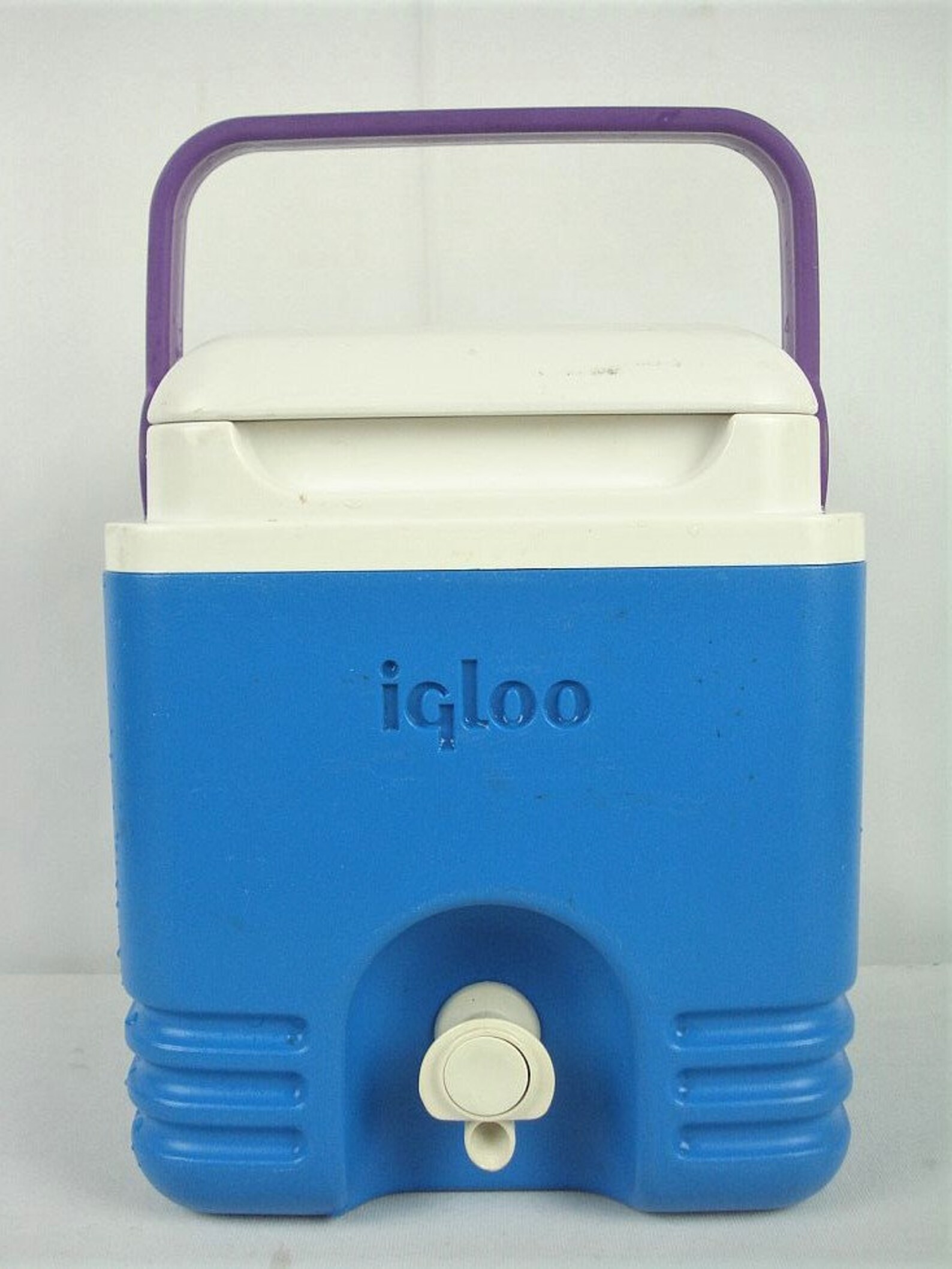 Vintage 90s Igloo 1 Gallon Cube Water Jug Ice Cooler Blue & - Etsy
