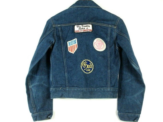 Size Kid's 14 Denim Trucker Jean Jacket w/Harley-Davi… - Gem