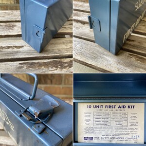 MSA 10 Unit First Aid Kit Metal Box Case Wall Mountable - Etsy