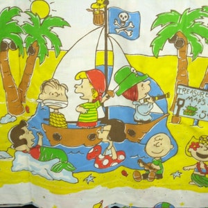 70s Peanuts Snoopy Goes West Twin Sheets Flat Vintage - Etsy