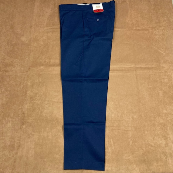 NOS Vintage 70s Big Yank Work Pants Trousers Navy - Gem