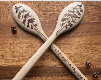 Wooden Tree Spoons - Etsy