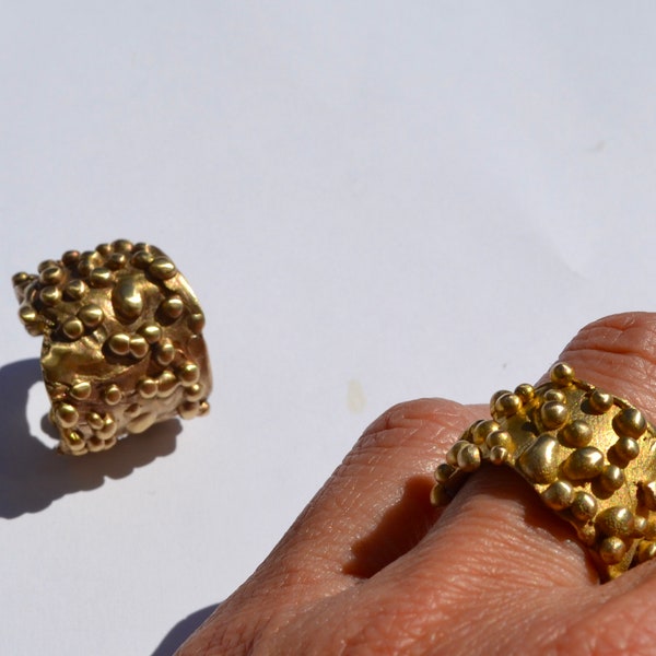 Organic Gold Ring - Etsy