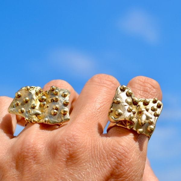 Hand Cast Ring - Etsy