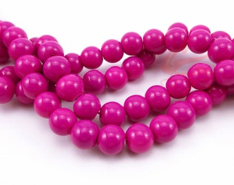 Hot Pink Beads | Etsy