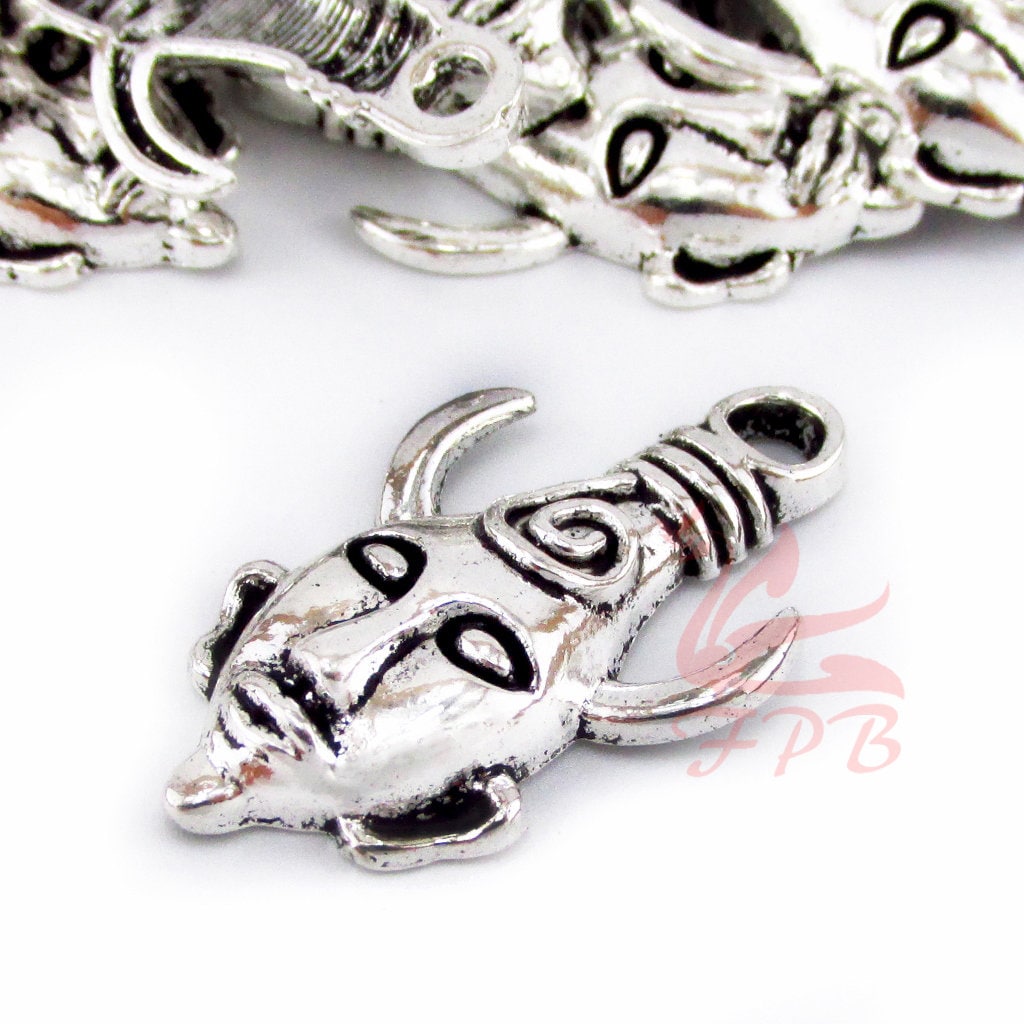 5 Supernatural Samulet Charms 32mm Antiqued Silver Plated Dean - Etsy
