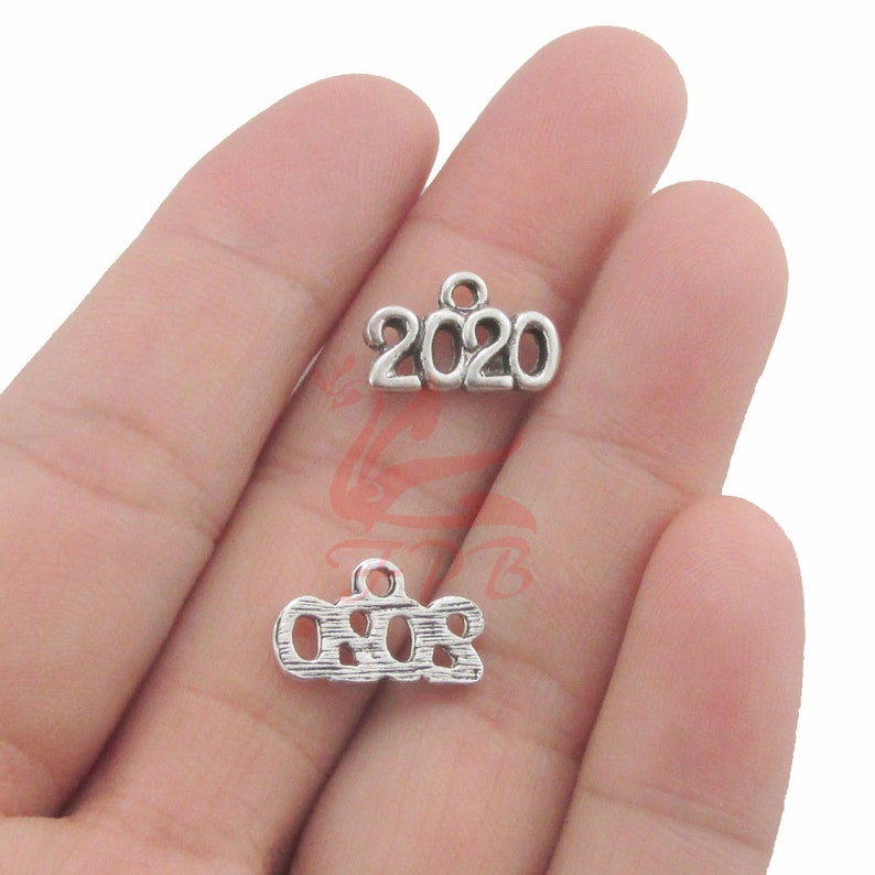 10 Year 2020 Charms 14mm Wholesale Gold Plated Pendants GC0215911 - Etsy