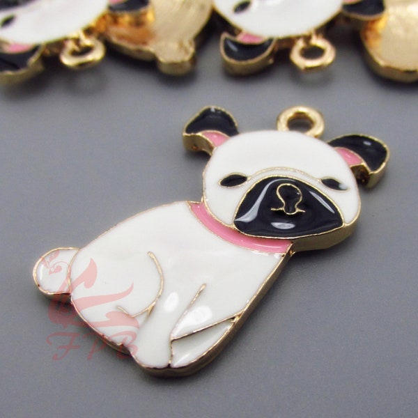 Pug Dog Charms - Etsy