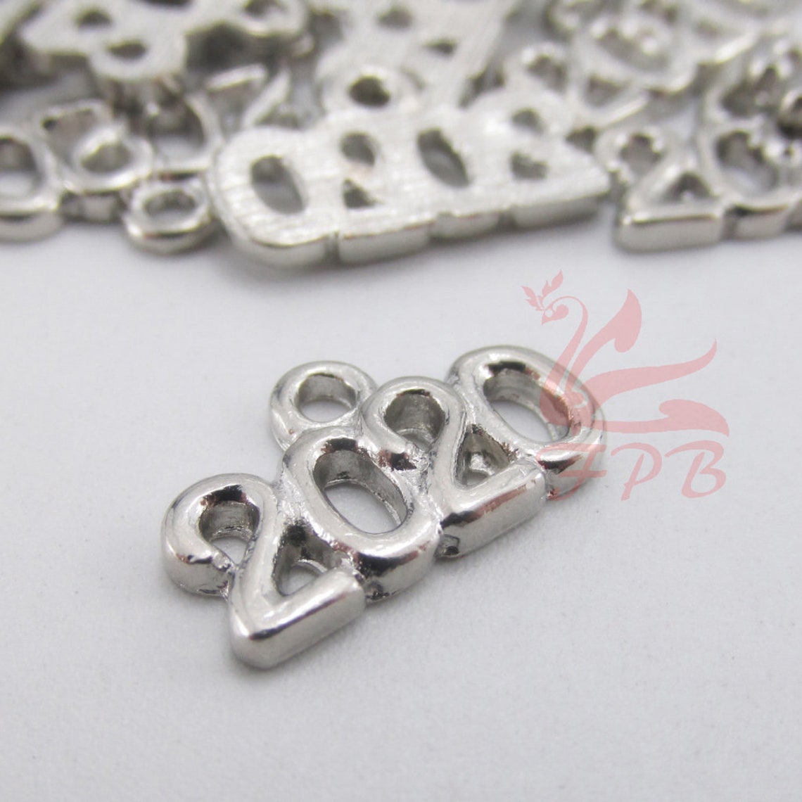 10 Year 2020 Charms 14mm Wholesale Gold Plated Pendants GC0215911 - Etsy