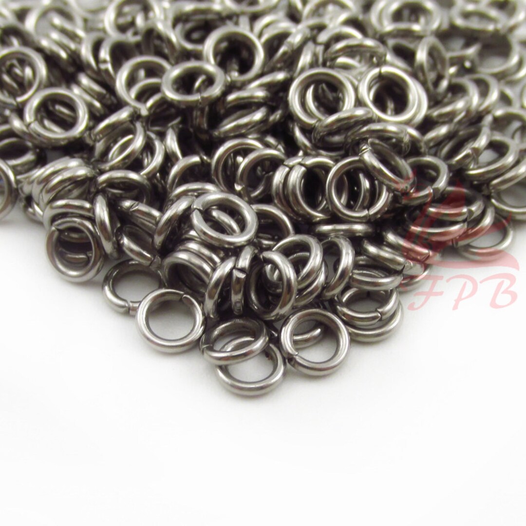 4mm Jump Rings - 100/200/500 Wholesale Stainless Steel 20 Gauge Open ...