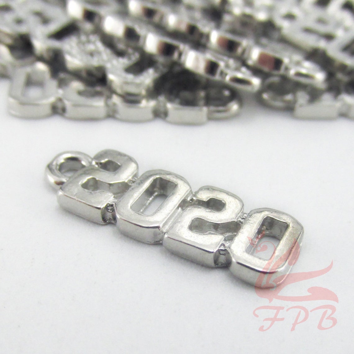 10 Year 2020 Charms 20mm Wholesale Rose Gold Plated Pendants GC0216244 ...