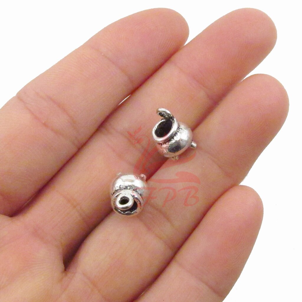 5 Witch Cauldron Charms 12mm Wholesale Antiqued Silver Plated | Etsy