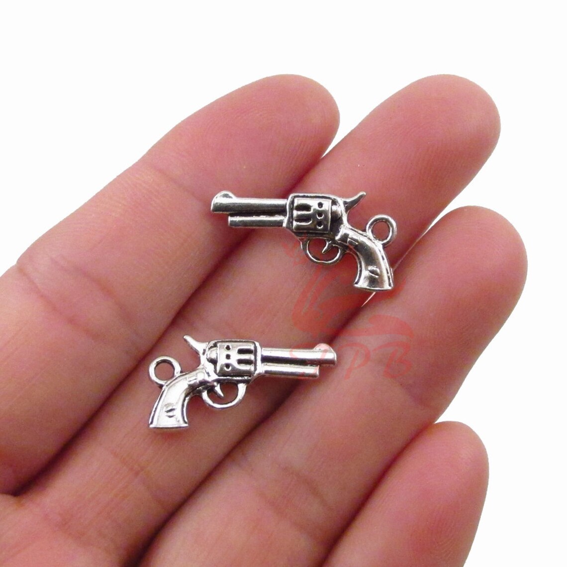 10 Gun Charms 21mm Wholesale Antiqued Silver Plated Weapons - Etsy