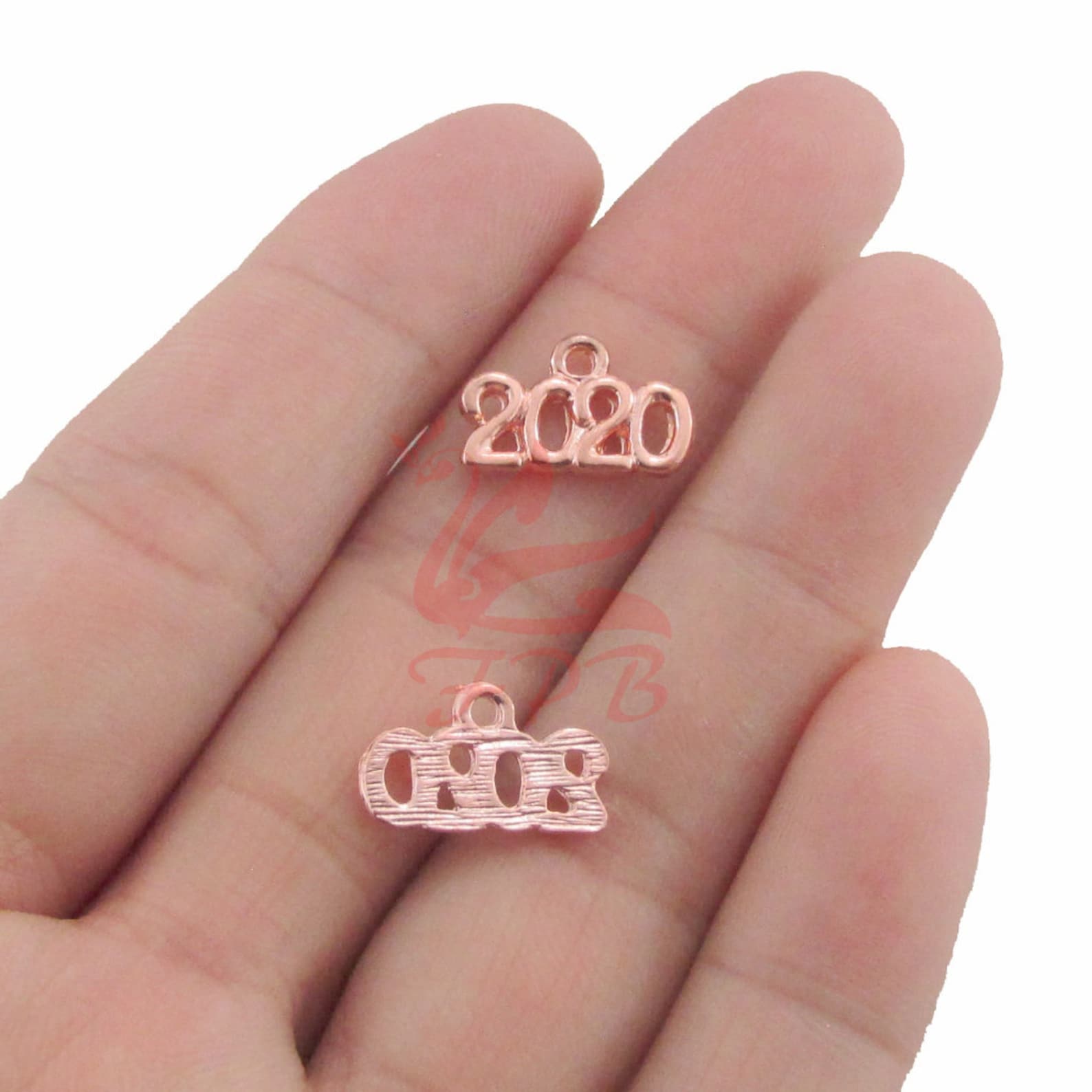 10 Year 2020 Charms 14mm Wholesale Gold Plated Pendants GC0215911 - Etsy