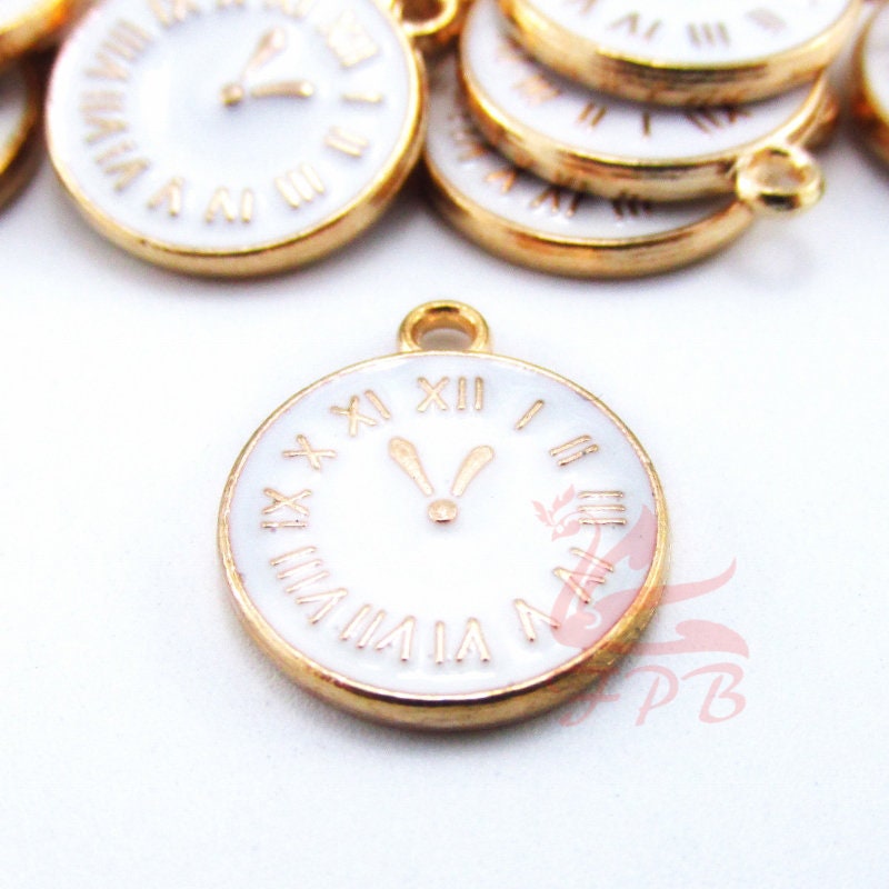 Clock Face Charm - Etsy