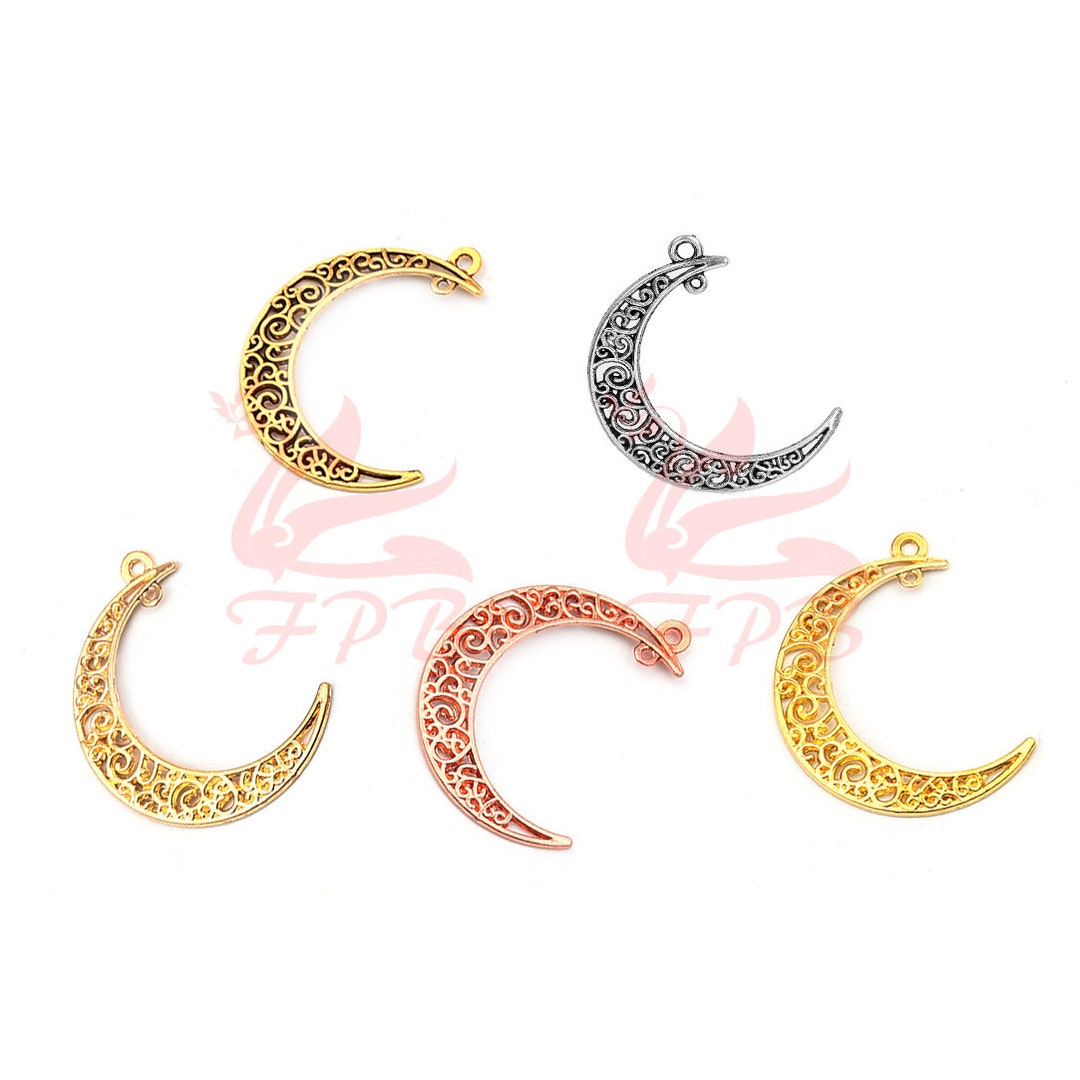Crescent Moon 5 Pieces Set - Wholesale 41mm Silver Gold Copper ...