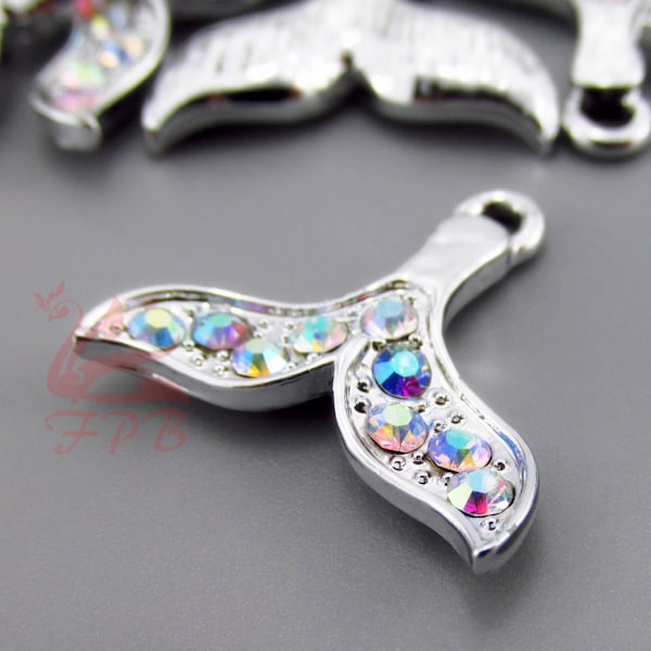 Silver Mermaid Charm - Etsy