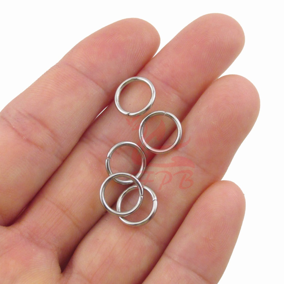 10mm Jump Rings - 100/200/500 Wholesale Stainless Steel 16 Gauge Open ...